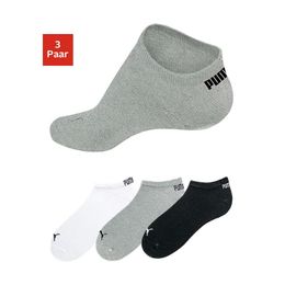 Puma Damen Puma Sneakersocken &raquo;Puma UNISEX SNEAKER PLAIN 3P&laquo; 3 Stk. tlg. mit eingestricktem Markenlogo schwarz-wei&szlig; 43-46