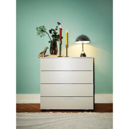 OTTO home &raquo;Sideboard Schubladenkommode AGORDO mit Dekor- oder Hochglanzfront&laquo; in zwei Griff-Farben, Breite 80 cm, vier gro&szlig;e und ger&auml;umige Schubladen 