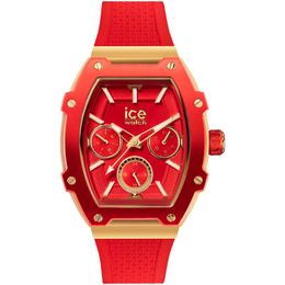 Ice Watch Ice-Watch Damen ice-watch Multifunktionsuhr &raquo;ICE boliday - Alu - Small - MT&laquo; Quarzuhr, Armbanduhr, Damenuhr, analog, Datum, 12/24-Stunden-Anzeige rot