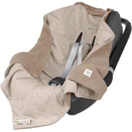L&auml;ssig L&Auml;SSIG Einschlagdecke &raquo;f&uuml;r Babyschale, taupe&laquo; GOTS made with organic materials, zertifiziert durch BCS 27262 grau Einschlagdecke