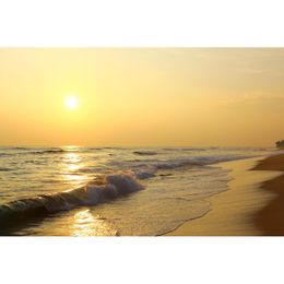 papermoon Fototapete &raquo;Sunset Beach Sri Lanka&laquo; glatt bunt Vlies