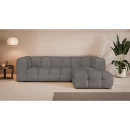 LeGer Home by Lena Gercke Ecksofa &raquo;TALISHA L-Form Designersofa, moderne Steppung, B/T/H: 276/178/75 cm&laquo; aufwendig gepolstert, hoher Sitzkomfort grau 