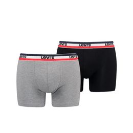 Levi's Levi's Herren Boxershorts &raquo;LEVIS MEN SPW LOGO BOXER BRIEF ORG 2P&laquo; Packung, 2er Pack, mit breitem Logobund schwarz S