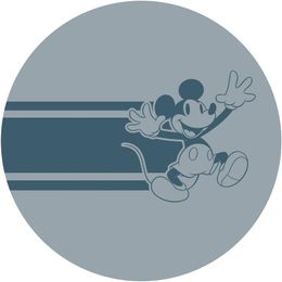 Komar Wandtattoo &raquo;selbstklebendes Vlies - Mickey Bonjour - Gr&ouml;&szlig;e 125 x 125 cm&laquo; rund und selbstklebend grau Folie