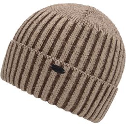 Chillouts Herren Chillouts Beanie &raquo;Stan Hat&laquo; mit robustem Strickmuster beige