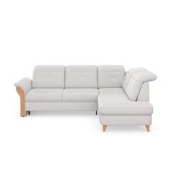 Home Affaire Ecksofa &raquo;Dangast L-Form&laquo; Kopfteilverstellung, wahlweise mit motorischer Relaxfunktion silber Luxus-Microfaser Euphora 100% Polyester, ;