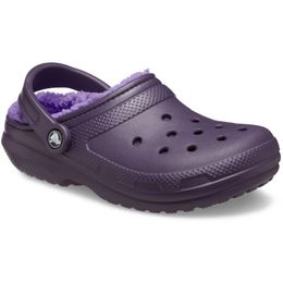 Crocs Damen Clog &raquo;Classic Lined&laquo; , Pantolette, Hausschuh, Winterschuh mit Warmfutter lila 36