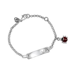 Vivance Kinder Armband &raquo;925 Silber Gravur Marienk&auml;fer&laquo; wei&szlig;