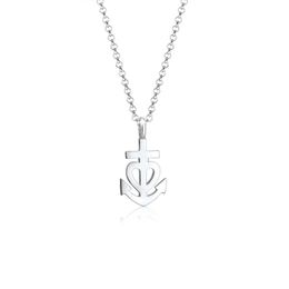Elli Damen Kette mit Anh&auml;nger &raquo;Anker Herz Kreuz 925 Sterling Silber&laquo;