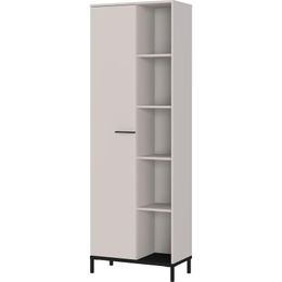 Germania Aktenschrank &raquo;GW-Rovigo, mit offenem Regal,&laquo; 1 Stk. tlg. spiegelverkehrt montierbar, H&ouml;he 190 cm, Made in Germany braun Holzwerkstoff, Metall