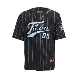 Fubu Herren Kurzarmshirt &raquo; Herren FM232-003-1 Fubu Varsity Pinstripe Baseball Jersey&laquo; 1 Stk. M