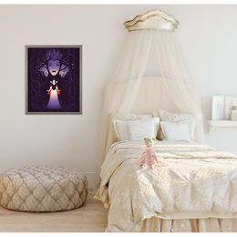 Komar Wandbild &raquo;Disney Snow White Evil Queen&laquo; Disney Set, 1 Stk. tlg. 40 x 50 cm (Breite x H&ouml;he) - Kinderzimmer, Dekoration lila Vlies