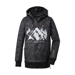 Killtec Herren Windbreaker &raquo;KSW 124 MN WNDBRKR&laquo; Winddicht, wasserabweisend, atmungsaktiv, verstellbare Kapuze schwarz M