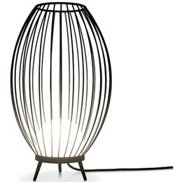 Paco Home Stehlampe &raquo;AUZZURRA&laquo; E27 Outdoorleuchte Au&szlig;enleuchte E27 Vintage Aluminium IP54 Terrasse Korb grau