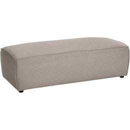 Home Affaire Hocker &raquo;NEU: SHERWOOD XXL, Polsterhocker, Cord, Webstoff&laquo; rechteckig, bequemer Sitzkomfort, 130/60/44 cm, Krokodilverbinder 100% 