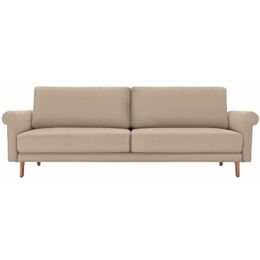 Creation BY ROLF BENZ 2-Sitzer &raquo;CR.450, Designsofa, Loungesofa&laquo; modern Landhaus, F&uuml;&szlig;e in Nussbaum, Breite 168 cm beige NaturLEDER OSKAR (echtes 