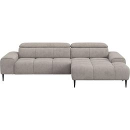 COTTA Ecksofa &raquo;Theo L-Form, B: 290 cm&laquo; mit Kopfteilverstellung, optional Sitztiefenverstellung 100% Polyester (PES)