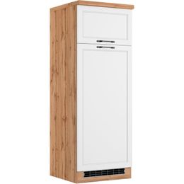 KOCHSTATION K&uuml;hlumbauschrank &raquo;KS-Lana&laquo; Breite 60 cm wei&szlig; Holzwerkstoff, MDF