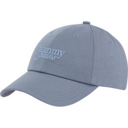 Tommy Jeans Damen Baseball Cap &raquo;TJW TJ SCRIPT CAP&laquo; Mit festem Schirm blau