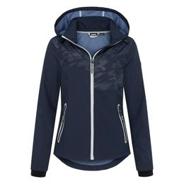 Lpo Damen LPO Softshelljacke &raquo;MECATINA PEAK III WMN&laquo; mit abnehmbarer Kapuze blau 48 (XL)