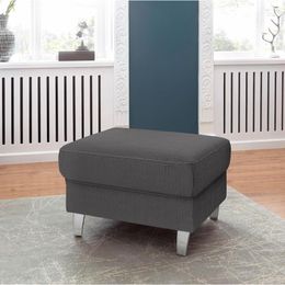 Sit & More sit&more Hocker &raquo;Texel&laquo; grau Kunstleder SOFTLUX ;Luxus-Microfaser ALTARA NUBUCK (100% Polyester);Struktur (100% Polyester)