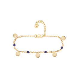CAI Ca&iuml; Damen CA&Iuml; Armband &raquo;925 Silber vergoldet Lapislazuli Pl&auml;ttchen&laquo; gelb