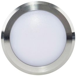 LED Au&szlig;en-Wandleuchte &raquo;NAVA&laquo; LED-Modul 1 Stk. Warmwei&szlig; silber