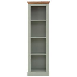 OTTO home Stauraumregal &raquo;Selma&laquo; 1 Stk. tlg. Kiefernholz, feste und verstellbare B&ouml;den, Breite 55 cm, H&ouml;he 180 cm gr&uuml;n MDF, Massivholz