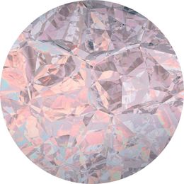 Komar Vliestapete &raquo;Vlies selbstklebend - Glossy Crystals - Gr&ouml;&szlig;e 125 x 125 cm&laquo; bedruckt glatt Wohnzimmer, Schlafzimmer rosa Vlies