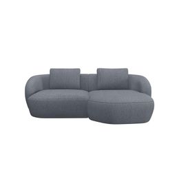 FLEXLUX Wohnlandschaft &raquo;Torino, rund, L-Form, Sofa-Ecke mit Recamiere, Longchair-Sofa&laquo; Modernes, organisches Sofa-Design, Kaltschaum, 