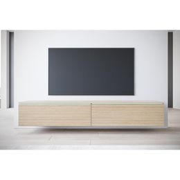 Home Affaire &raquo;LOWBOARD VERA, wahlweise mit oder ohne Beleuchtung&laquo; Modernes griffloses TV-Board, 180 cm TV-Schrank, stehend und h&auml;ngend braun
