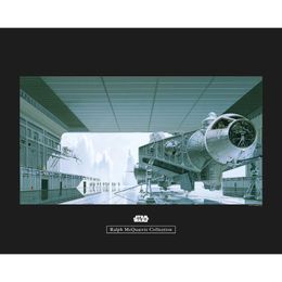 Komar Bild &raquo;Star Wars Classic RMQ Hangar Shuttle&laquo; Star Wars 1 Stk. tlg. Wandbild zur Dekoration im Kinderzimmer - ohne Rahmen bunt Holz, Papier