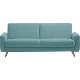 exxpo - sofa fashion 3-Sitzer &raquo;Samso, elegant und bequem, aktueller Cord Bezug, Kippcouch&laquo; hochwertige Verarbeitung, Schlafsofa inkl. Bettfunktion und