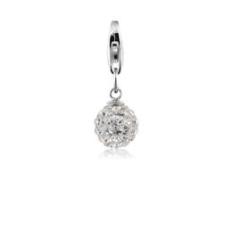 NENALINA Damen Charm-Einh&auml;nger &raquo;Anh&auml;nger Ball 925 Silber, mit Kristallen von Swarovski &laquo; silber