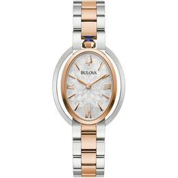 Bulova Damen Quarzuhr &raquo;Rubaiyat&laquo; Armbanduhr, Damenuhr, Edelstahlarmband, analog silber