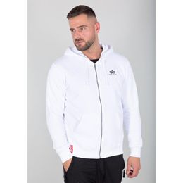 Alpha Industries Damen Hoodie &raquo;Basic Zip Hoodie SL&laquo; wei&szlig; XL