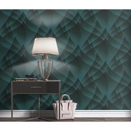 Fashion for walls Vliestapete &raquo;Lumina&laquo; geometrisch gepr&auml;gt Phthalate frei blau