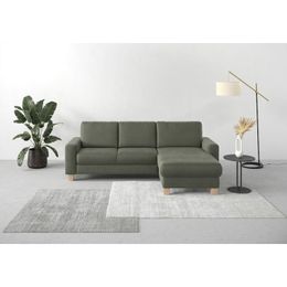 Home Affaire Ecksofa &raquo;Summer L-Form&laquo; mit Recamiere, mit oder ohne Bettfunktion und Bettkasten, Cord-Bezug gr&uuml;n 95% Polyester, 5% Polyamid