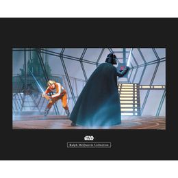 Komar Bild &raquo;Star Wars Classic RMQ Vader Luke Carbonit Room&laquo; Star Wars 1 Stk. tlg. Wandbild zur Dekoration im Kinderzimmer - ohne Rahmen bunt Holz, Papier