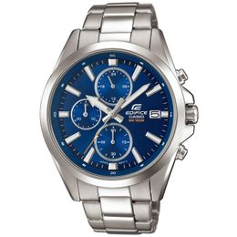 CASIO EDIFICE Herren CASIO EDIFICE Chronograph Quarzuhr,Armbanduhr,Herrenuhr, Edelstahlarmband, bis 10bar wasserdicht silber
