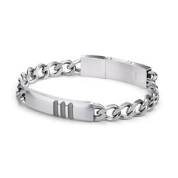 Fynch-Hatton Herren Fynch-Hatton Armband &raquo;Schmuck Geschenk Edelstahl Armkette Curb Chain&laquo; silber