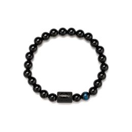 Firetti Damen Armband &raquo;Schmuck Geschenk Armschmuck Armkette Edelstein Sternzeichen&laquo; Made in Germany - mit Onyx und Geburtsstein schwarz