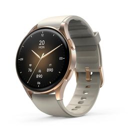 Hama Damen Smartwatch &raquo;Smartwatch 8900 (Telefonfunktion, GPS, wasserdicht IP68, Herzfrequenz)&laquo; (3,3 cm / 1,3 &prime;&prime;) beige