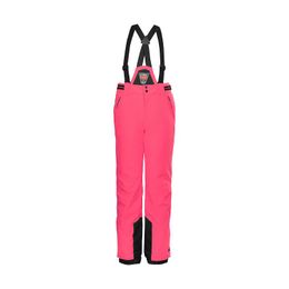 Killtec M&auml;dchen Skihose &raquo;KSW 77 GRLS SKI PNTS&laquo; wasserdicht, atmungsaktiv, abnehmbarer Latz, verst. Seitenriegel pink 164, Normalgr&ouml;&szlig;en