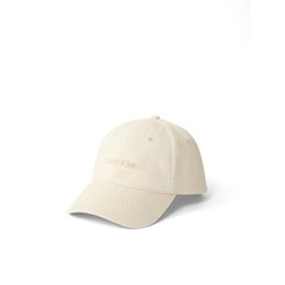 Calvin Klein Jeans Damen Baseball Cap &raquo;TTLCS EMBRDRY DNM BS&laquo; Mit festem Schirm wei&szlig;