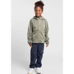 Jack Wolfskin M&auml;dchen Outdoorjacke &raquo;FELDBERG HOODED JKT K&laquo; mit Kapuze gr&uuml;n 128