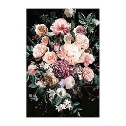 Komar Bild &raquo;Charming Bouquet&laquo; Blumen 1 Stk. tlg. Wandbild zur Dekoration - ohne Rahmen bunt Holz, Papier