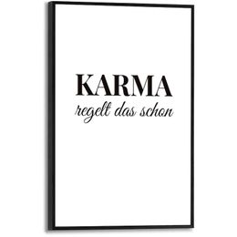Reinders Poster &raquo;Karma&laquo; schwarz MDF