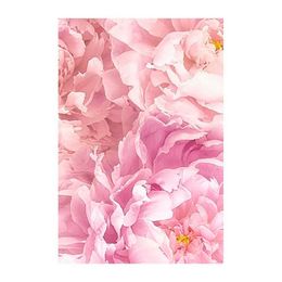 Komar Bild &raquo;Sauve&laquo; Blumen 1 Stk. tlg. Wandbild zur Dekoration - ohne Rahmen rosa Holz, Papier