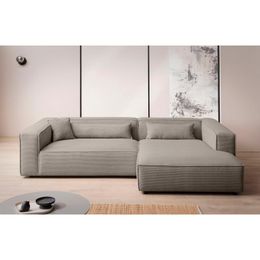 LeGer Home by Lena Gercke &raquo;PIARA XXL, Big-Sofa, Cord, Leinenoptik o. Strukturstoff, L-Form&laquo; wahlweise Ottomane rechts/links, Kedernaht, extra tiefe 